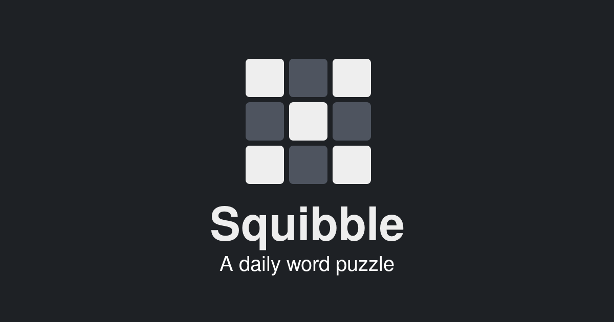 Squibble - A Daily Word Puzzle